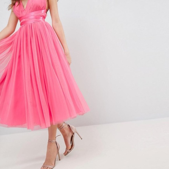 ASOS | Dresses | Nwt Tulle Asos Pink Homecoming Dress Mediumo | Poshmark